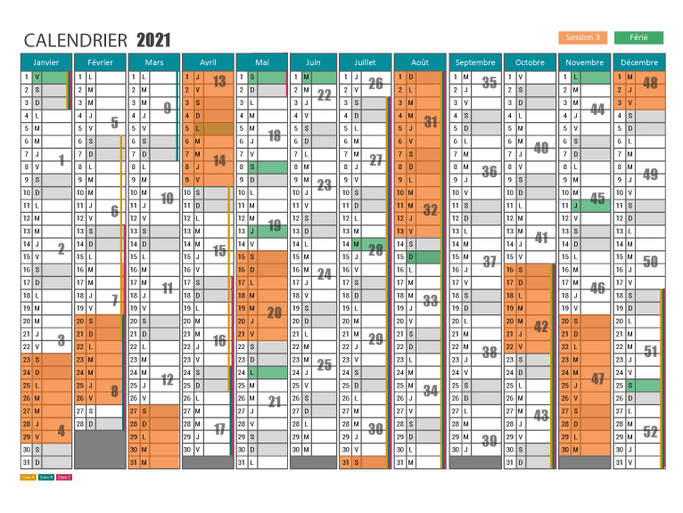 Mon calendrier - Camping Quart